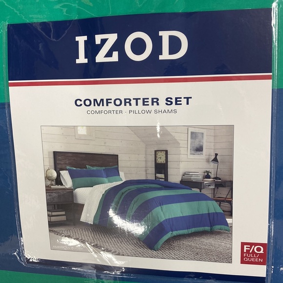 Izod | Bedding | Izod Fullqueen Comforter Set American Rugby Brand New ...